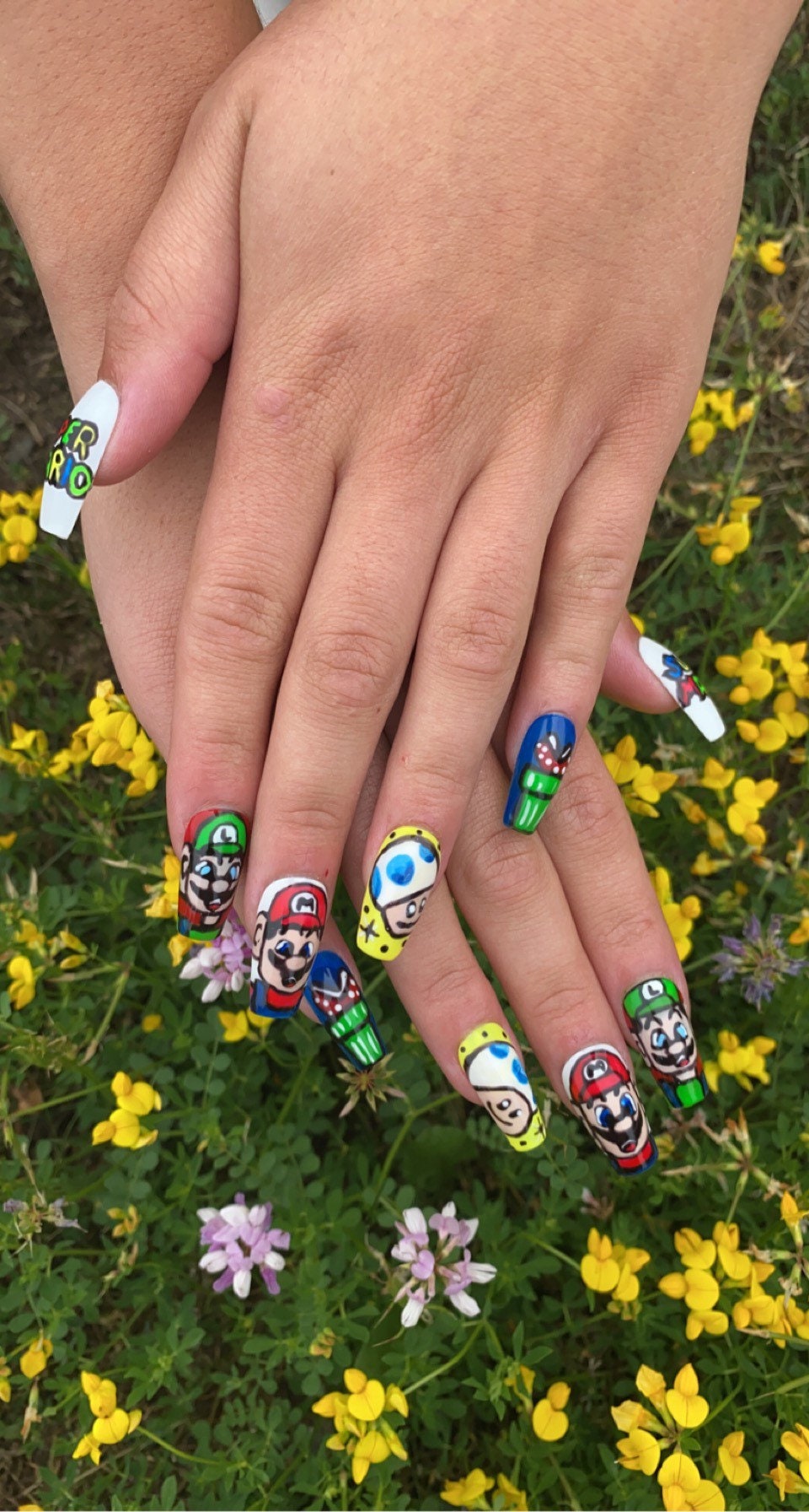 Mario Brothers Nails - Etsy
