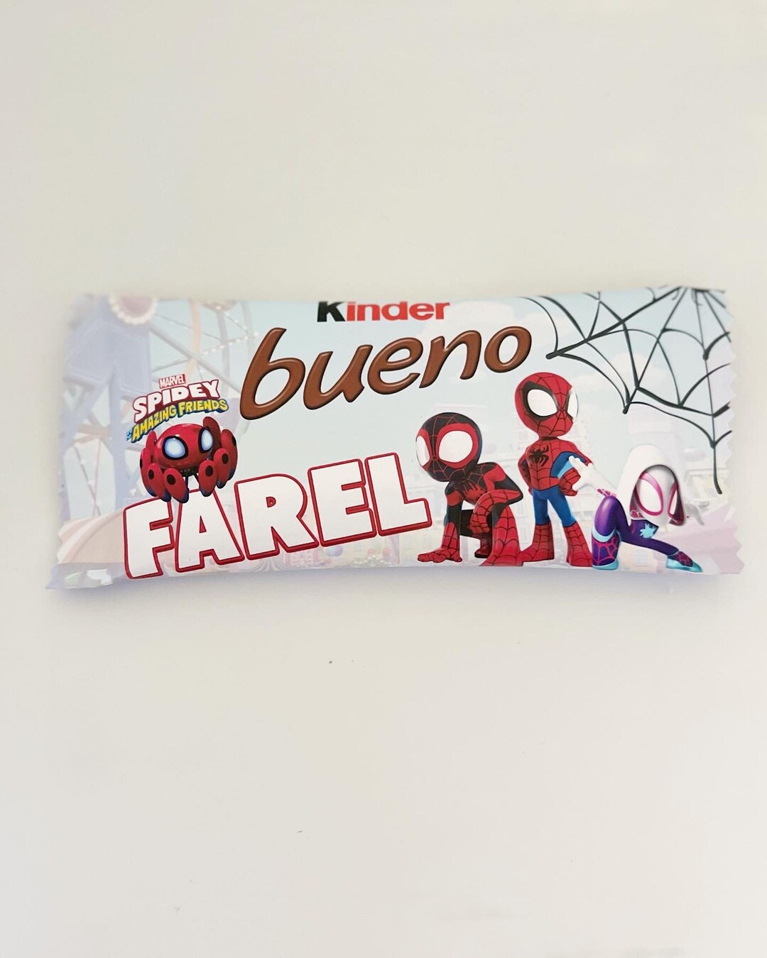 Custom Kinder Bueno Spidey - Etsy