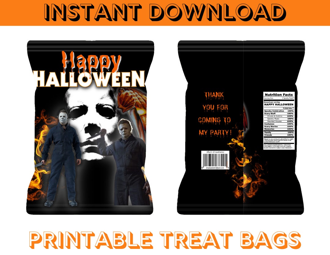 Halloween Printable Treat Bag - Etsy