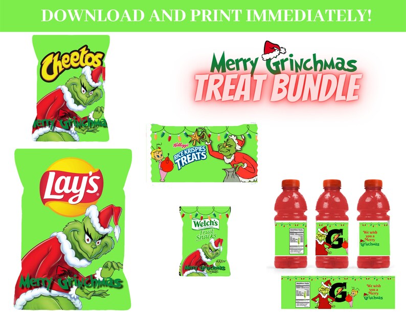 Christmas Printable Wrappers - Etsy