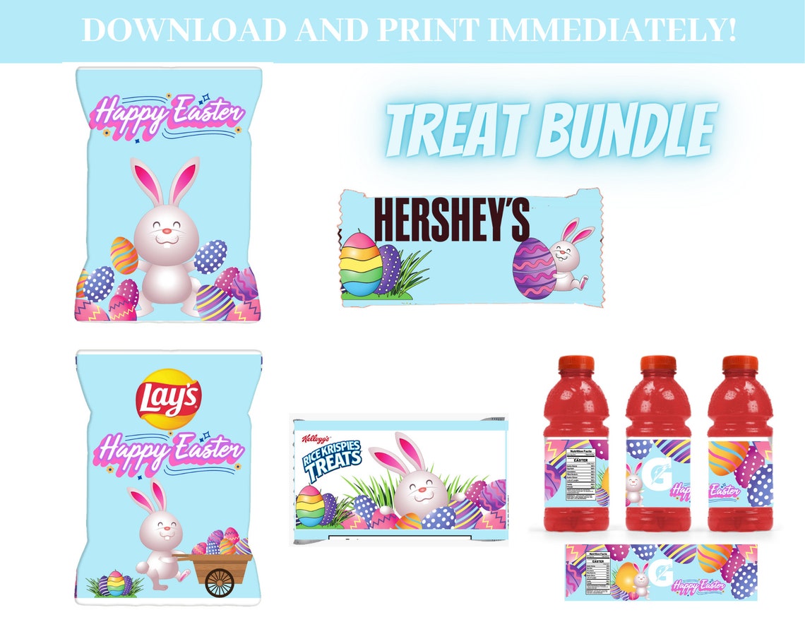 Printable Easter Wrapper Bundle - Etsy