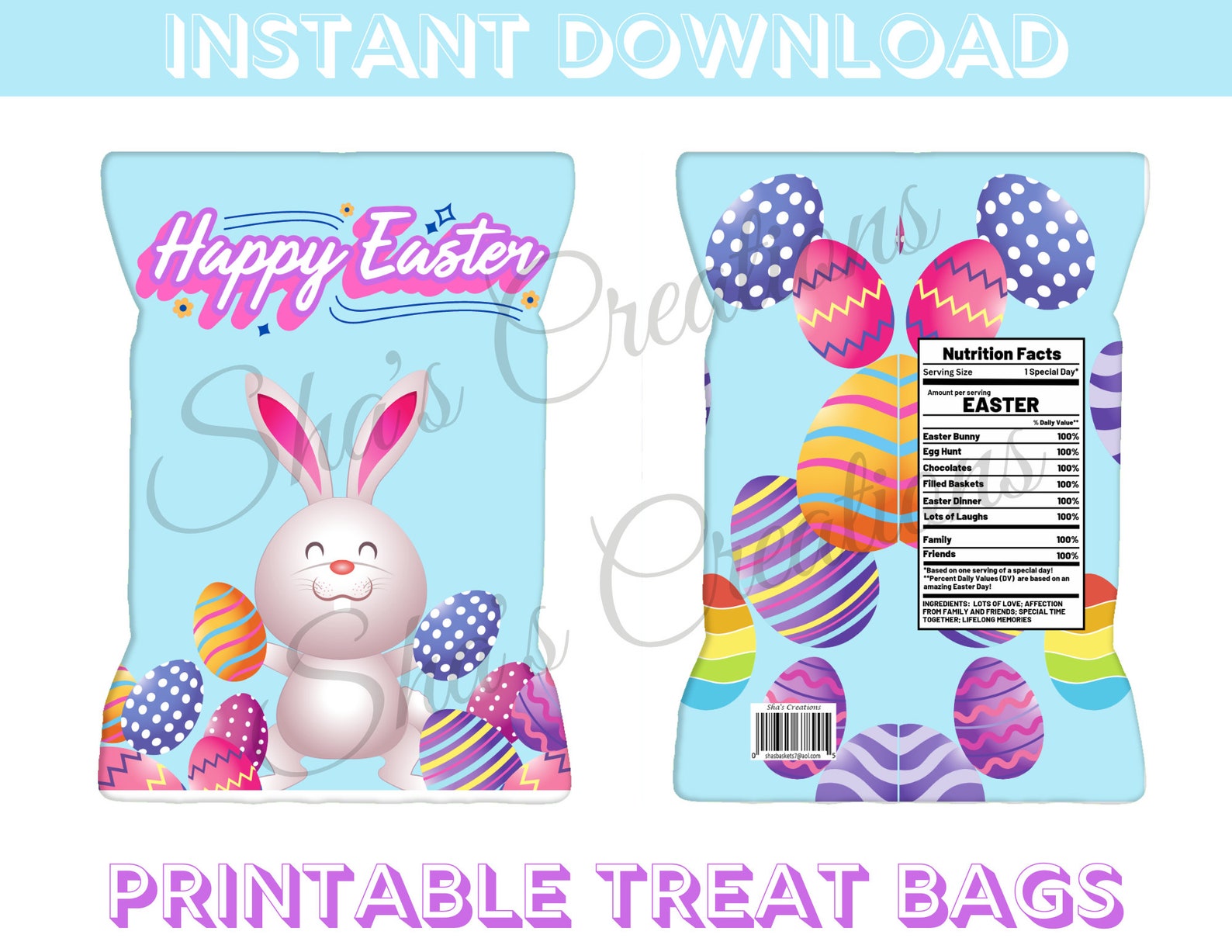 Printable Easter Treat Bags - Etsy