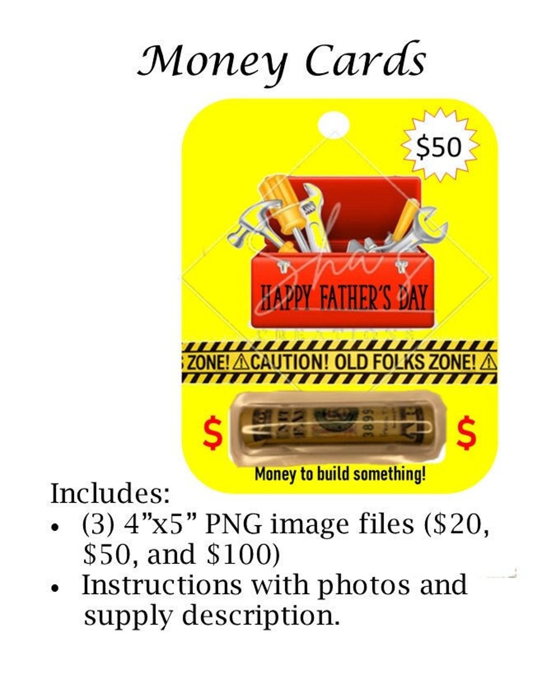 Printable Money Card - Etsy
