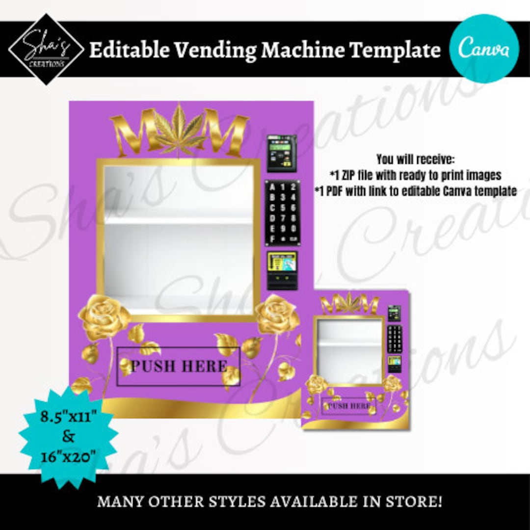 Mom Vending Machine Template DIY 8x10 16x20 Digital Download - Etsy