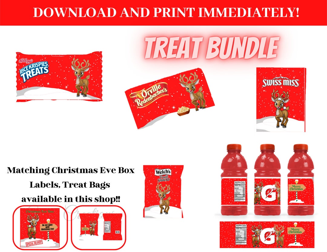 Printable Christmas Wrapper Bundle - Etsy