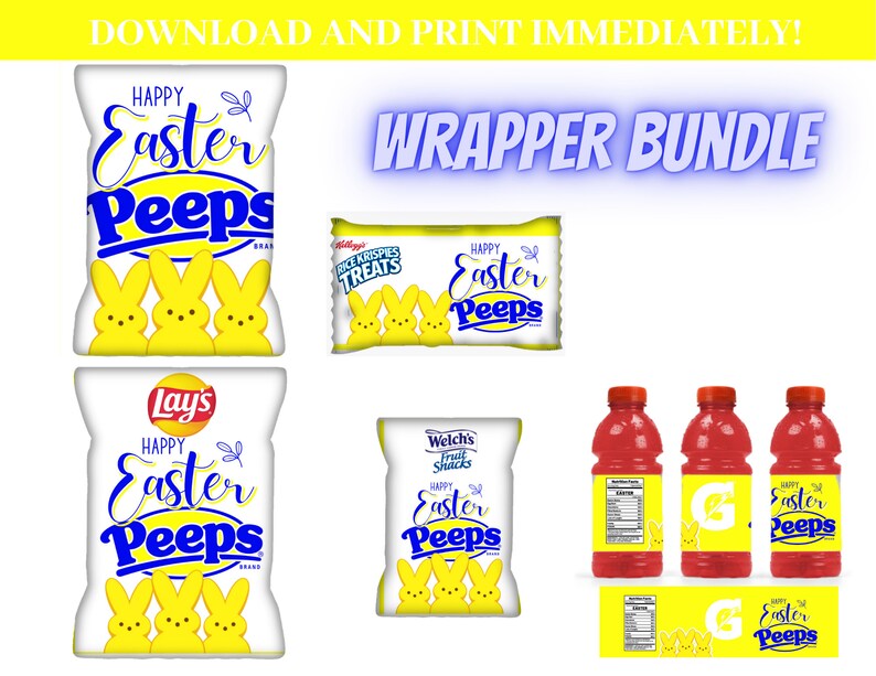 Printable Easter Wrapper Bundle - Etsy