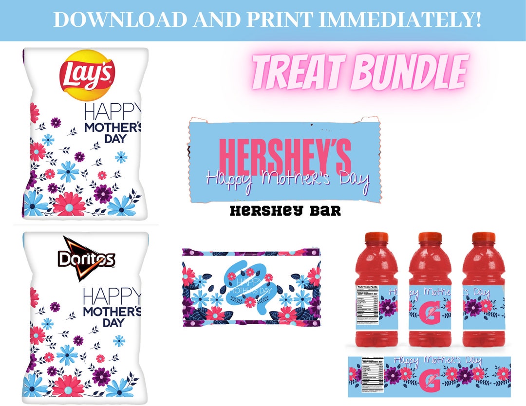 Printable Mother's Day Treat Wrapper Bundle - Etsy