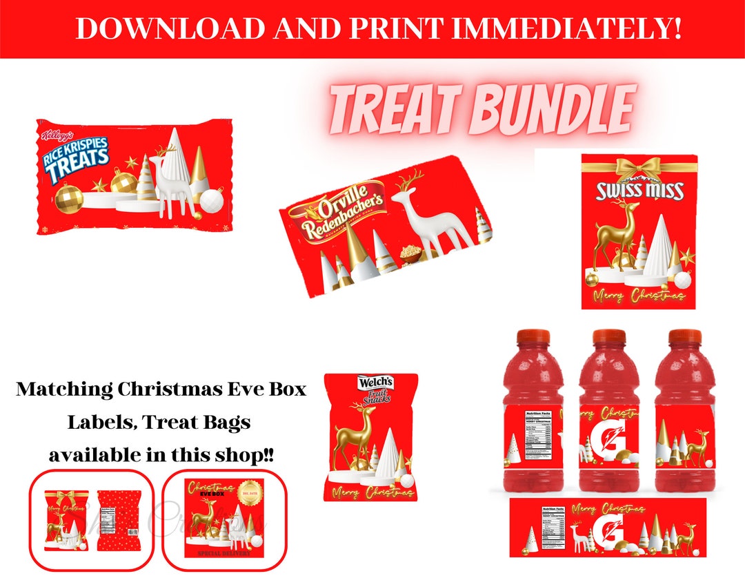 Printable Christmas Wrapper Bundle - Etsy