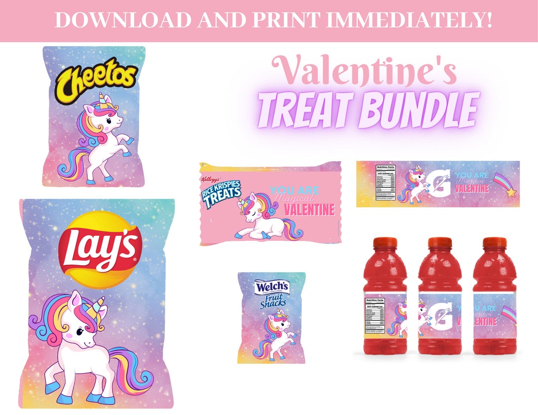 Printable Valentine's Wrapper Bundle - Etsy