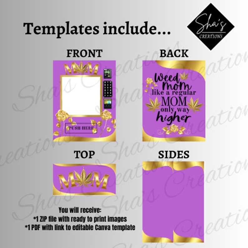 Mom Vending Machine Template DIY 8x10 16x20 Digital Download - Etsy