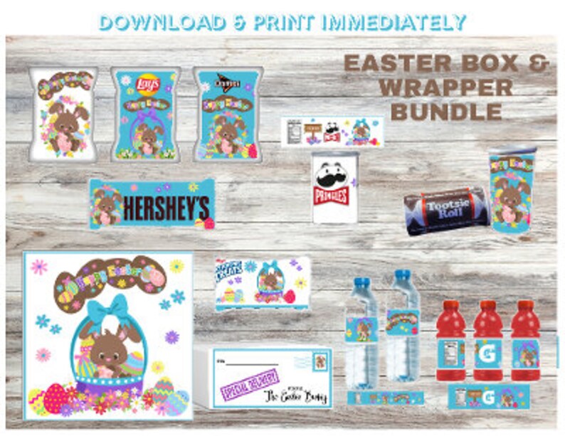 Printable Easter Wrapper Bundle - Etsy