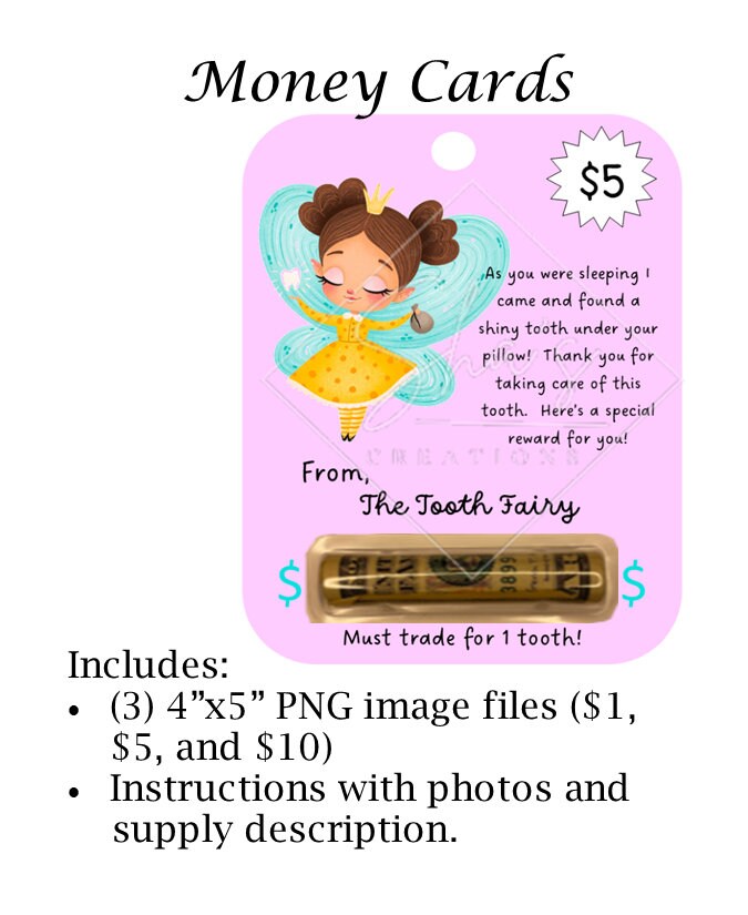 Printable Money Card - Etsy