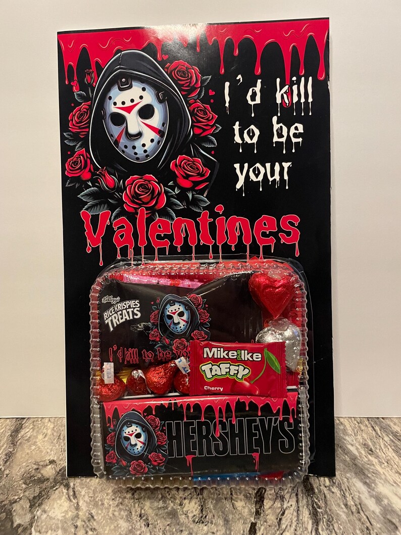 Custom Jumbo Card Set With Matching Treat Wrappers Horror Edition - Etsy