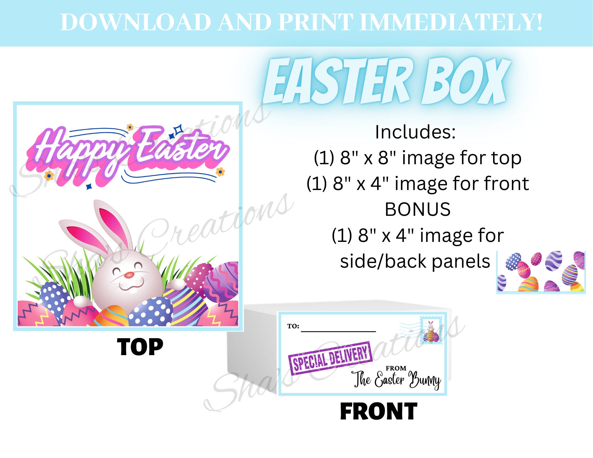 Printable Easter Wrapper Bundle - Etsy