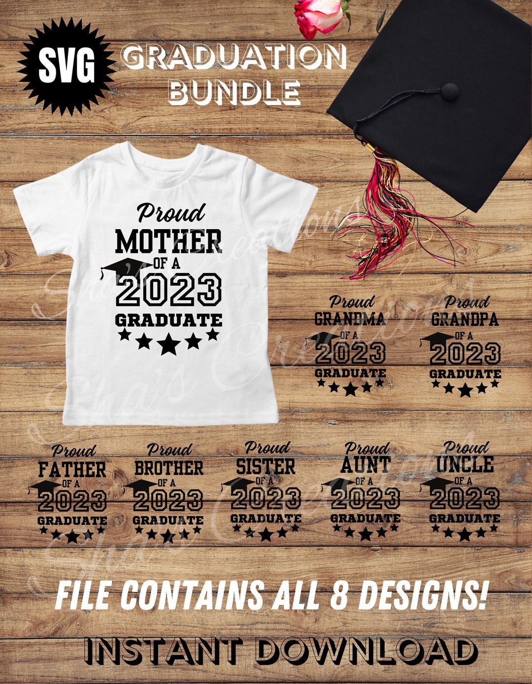 Class of 23 Graduation Shirt SVG Bundle - Etsy