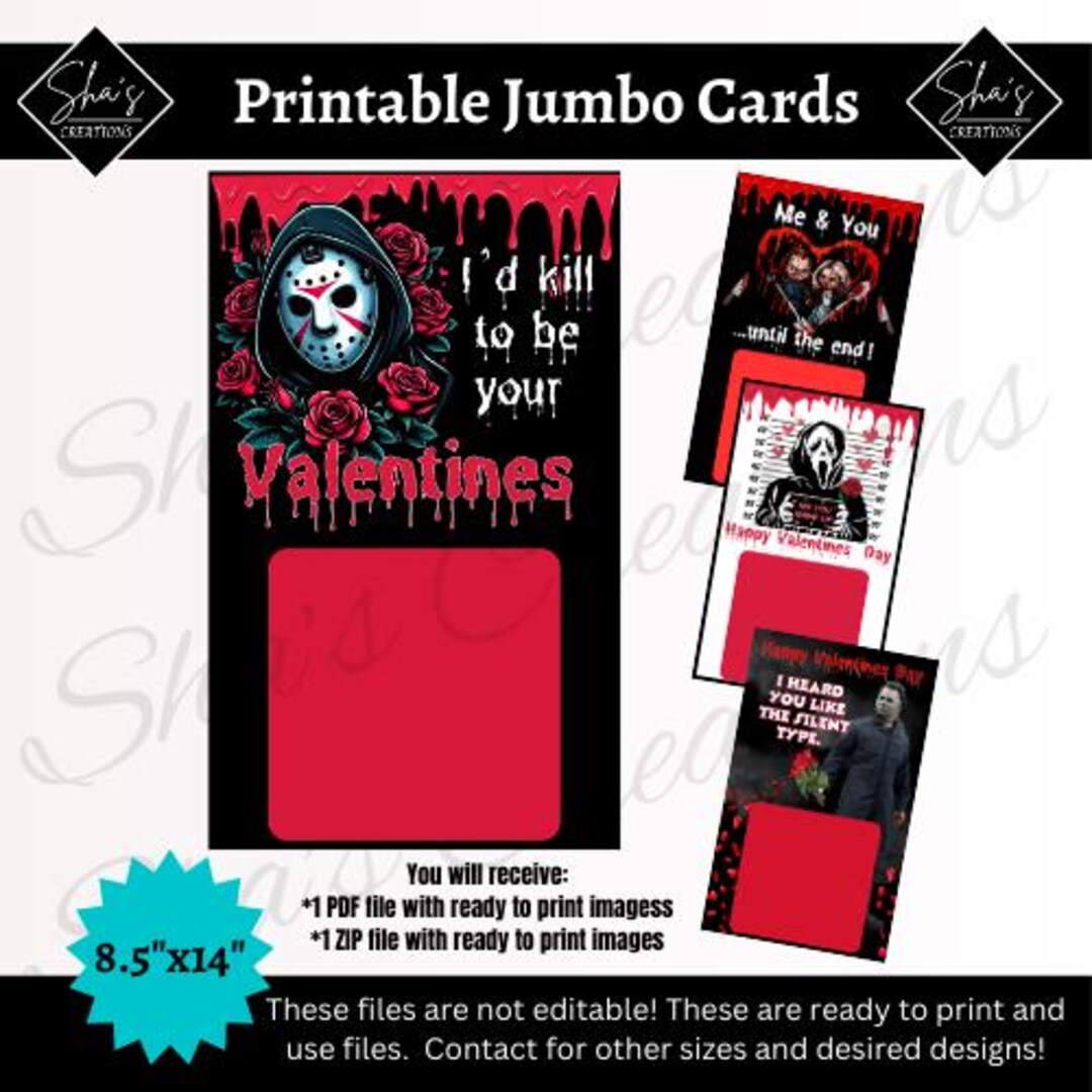 Viral Jumbo Treat Card Horror Edition 8.5x14” - Etsy