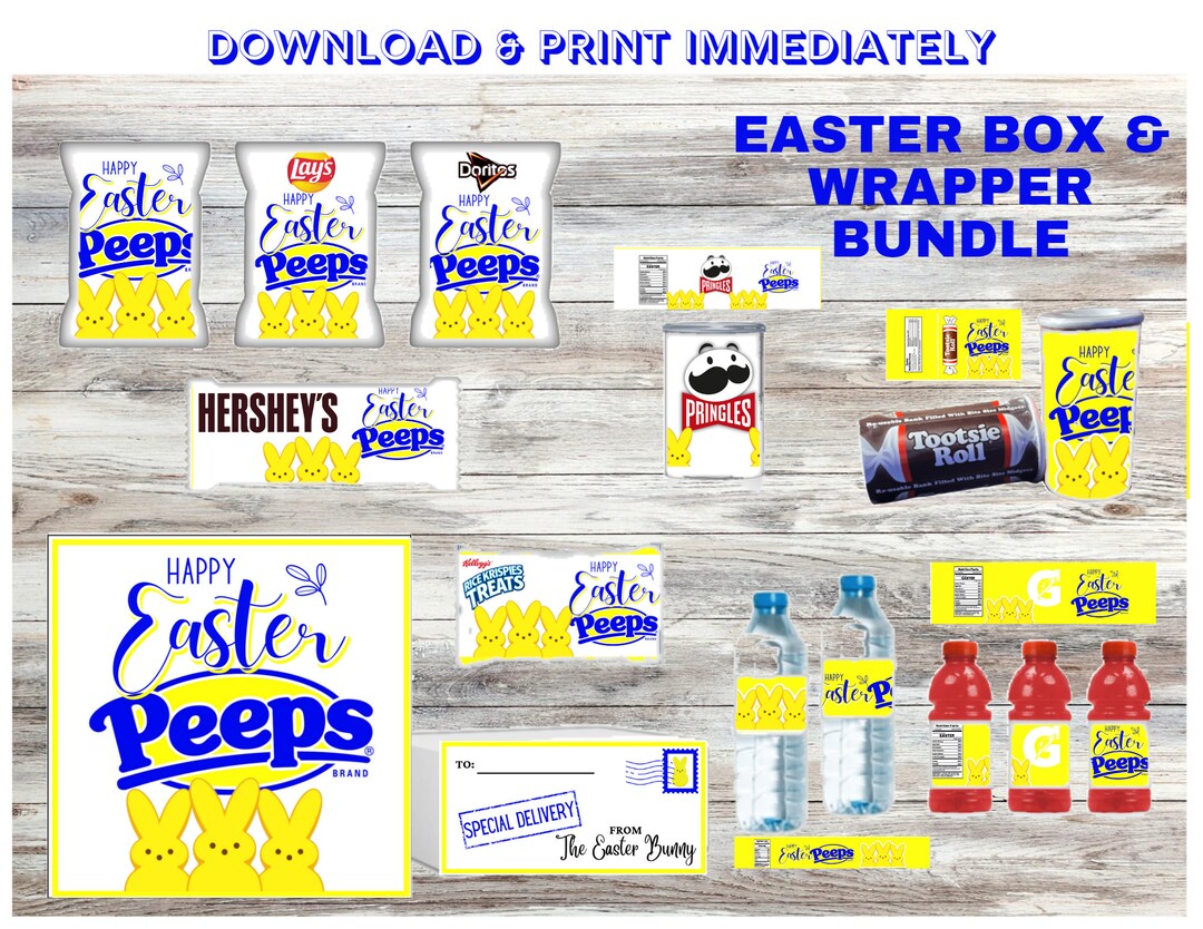 Printable Easter Wrapper Bundle - Etsy
