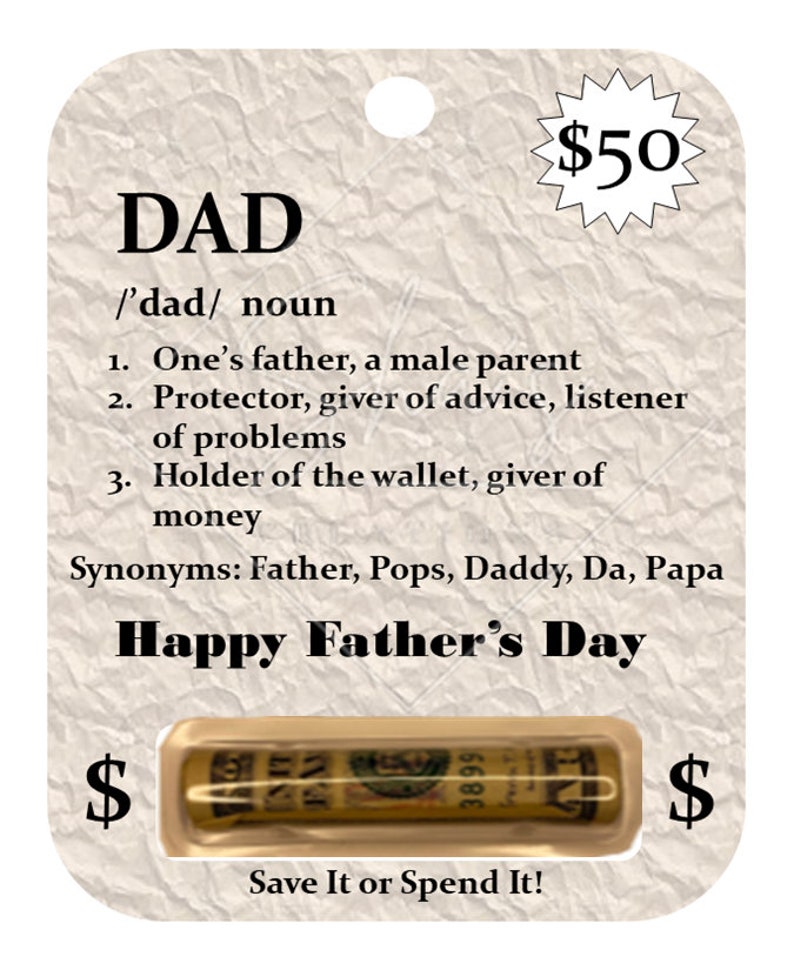 Printable Money Card - Etsy