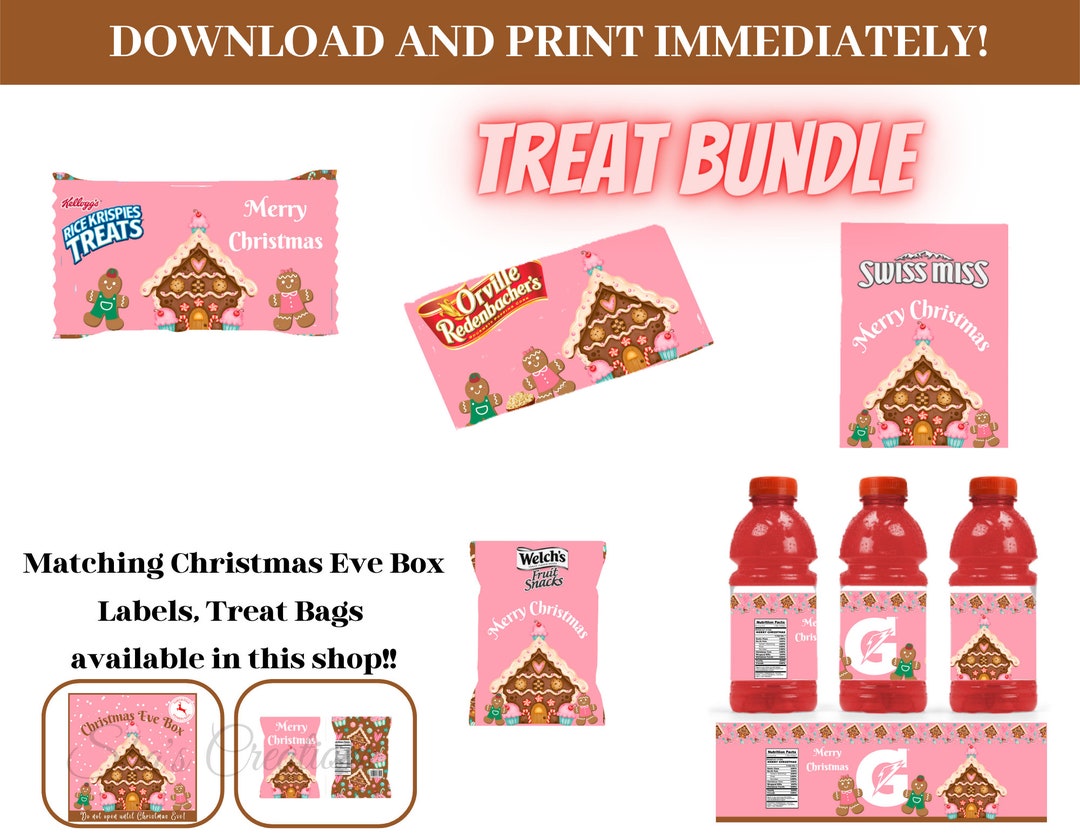 Printable Christmas Wrapper Bundle - Etsy