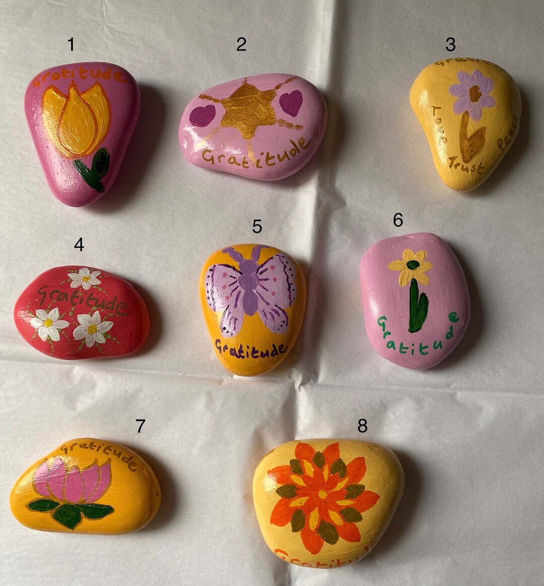 Gratitude Stones - Etsy