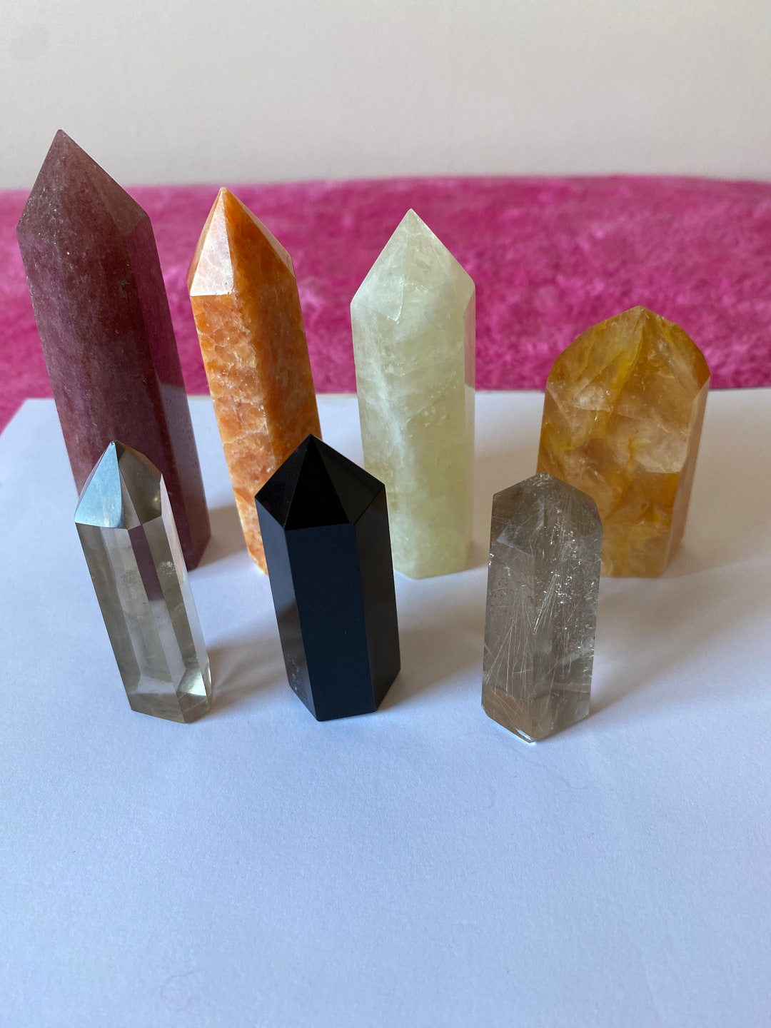 Crystal Towers Various Sizes and Crystals - Etsy