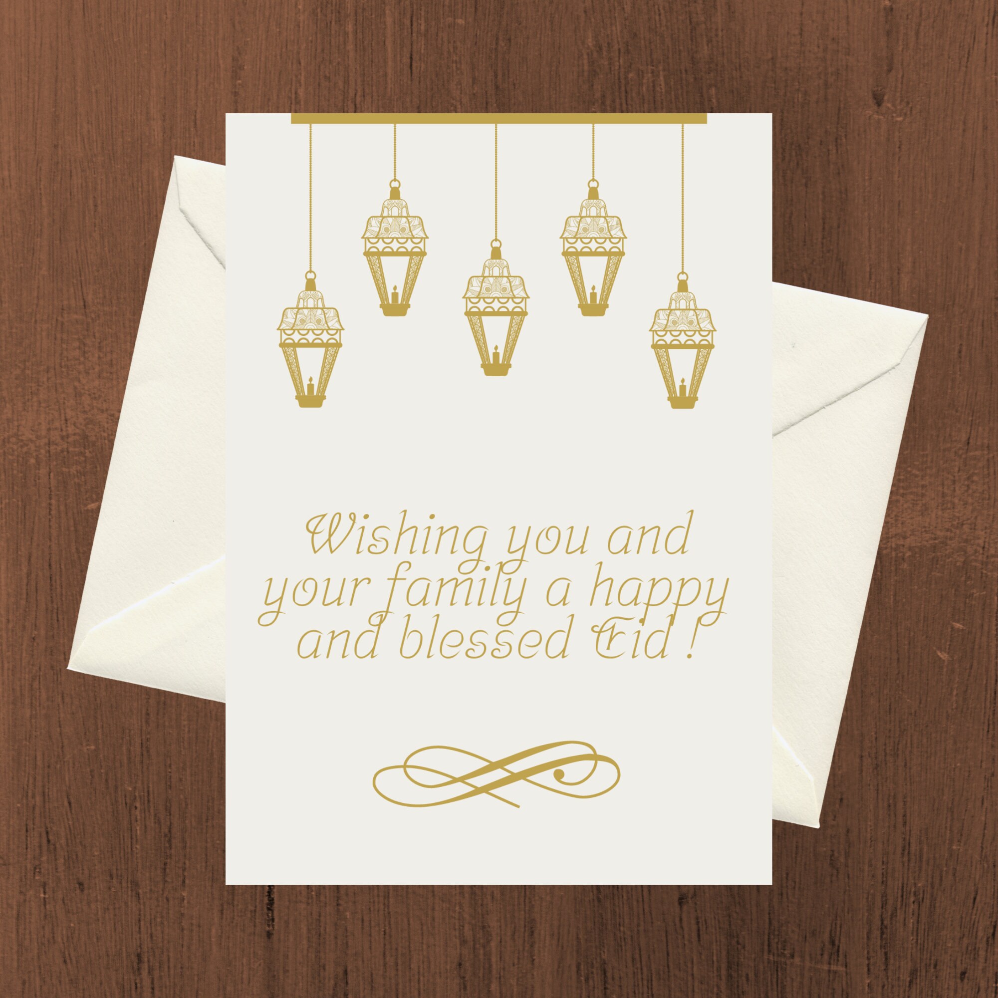 EID CARDS PRINTABLE Digital Download Bundle of 5x7 Folded Minimal ...