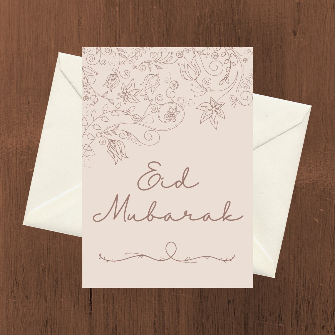 EID CARDS PRINTABLE Digital Download Bundle of 5x7 Folded Minimal ...
