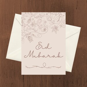 EID CARDS PRINTABLE Digital Download Bundle of 5x7 Folded Minimal ...