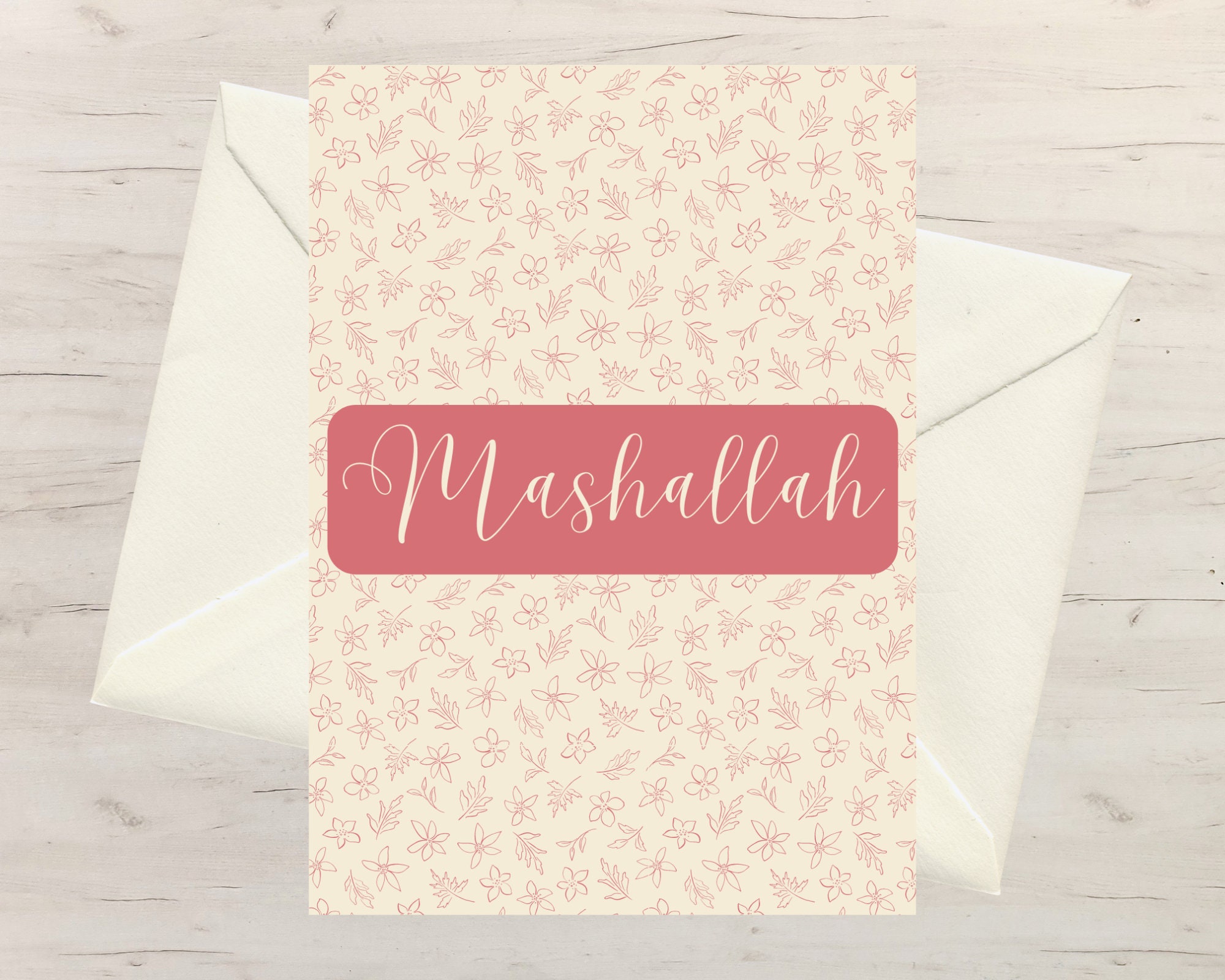 Mashallah Card Printable Digital Islamic Congratulations Greeting Card ...