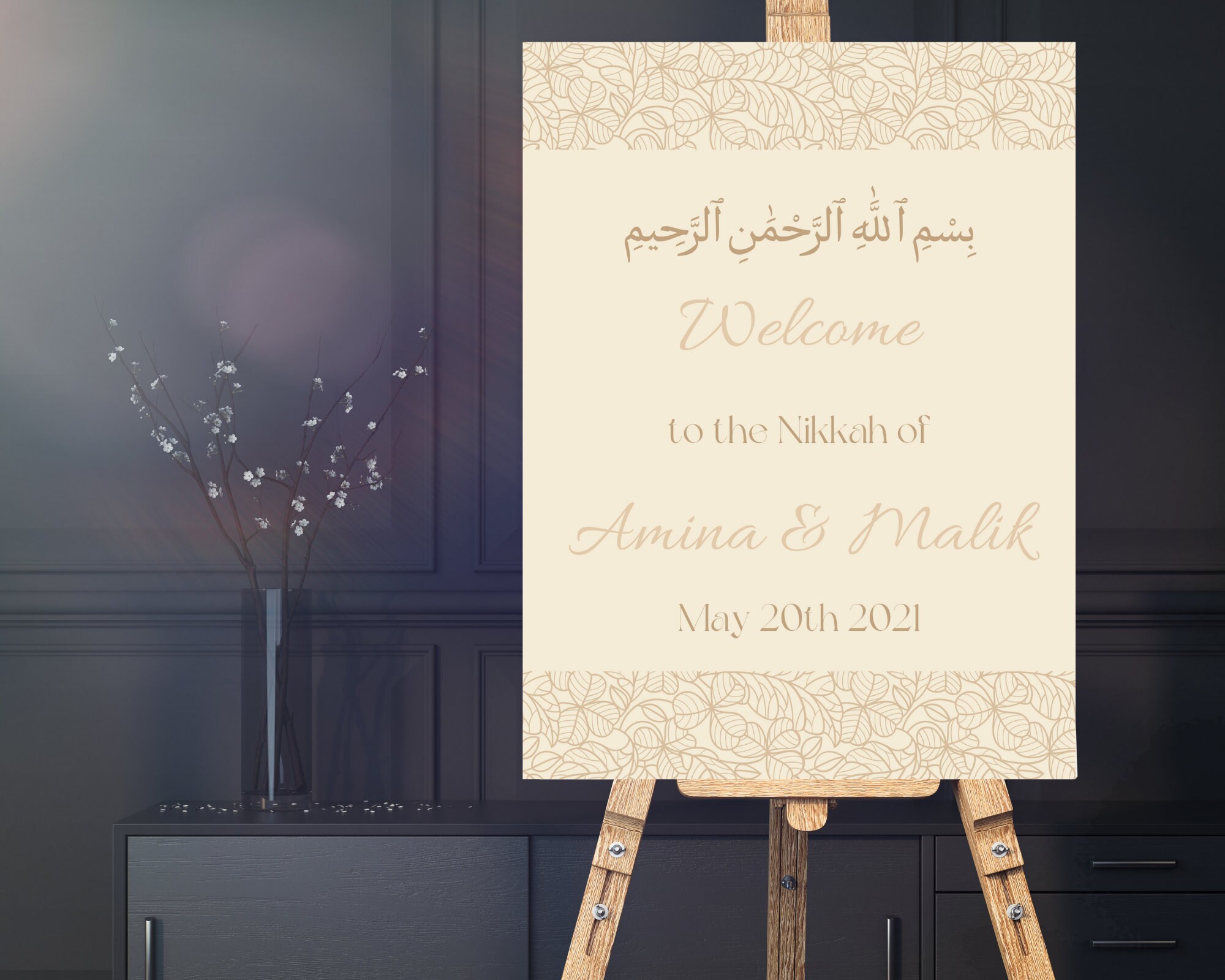 Custom Wedding Sign Digital File Personalize File Wedding Invitation ...