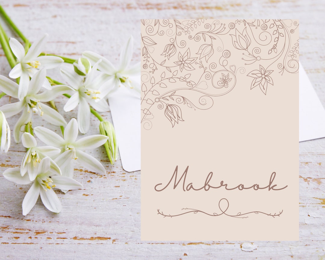 Mabrook Card Printable Digital Islamic Congratulations Greeting Card ...