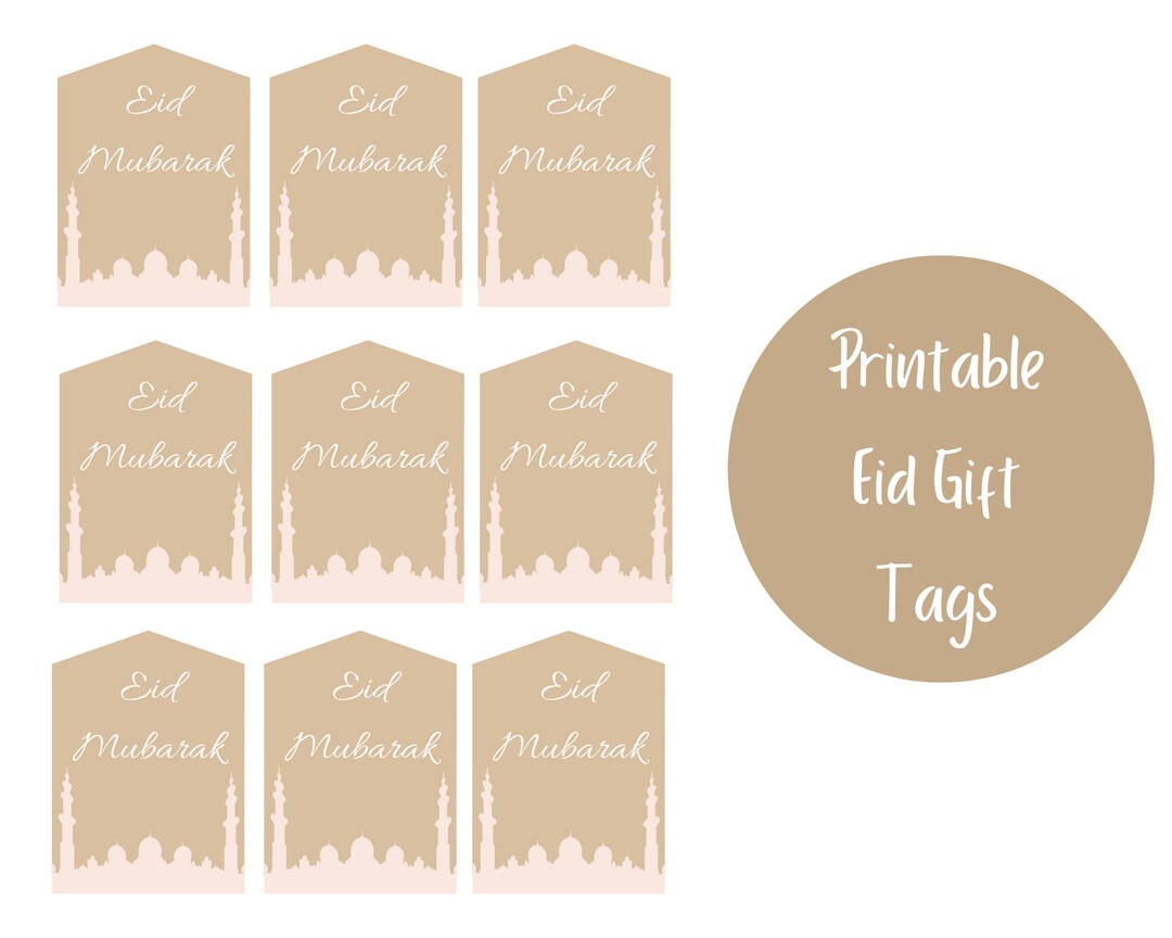 EID Gift Tags Customized Eid Gift Tags Printable Eid Gift Tags ...