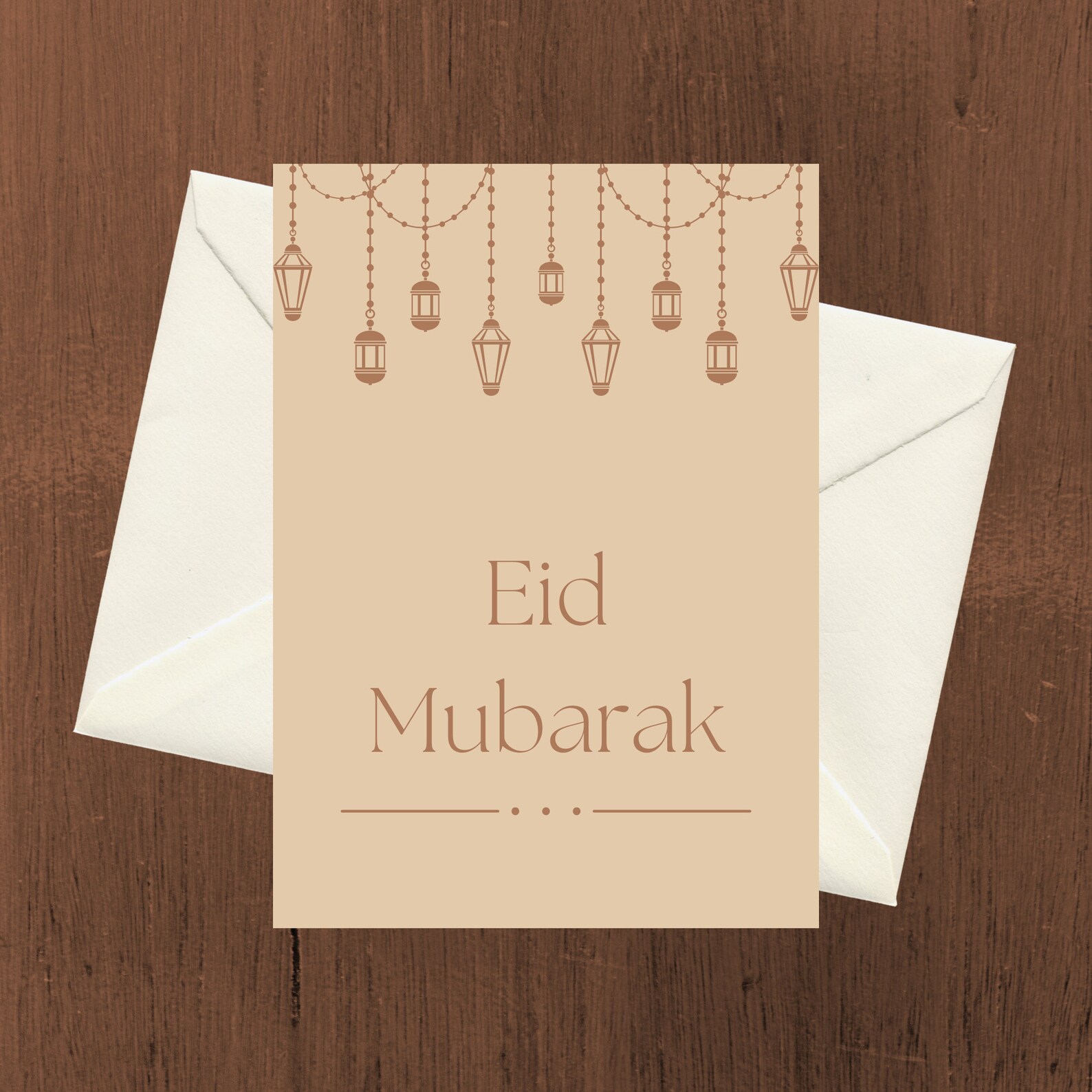 EID CARDS PRINTABLE Digital Download Bundle of 5x7 Folded Minimal ...