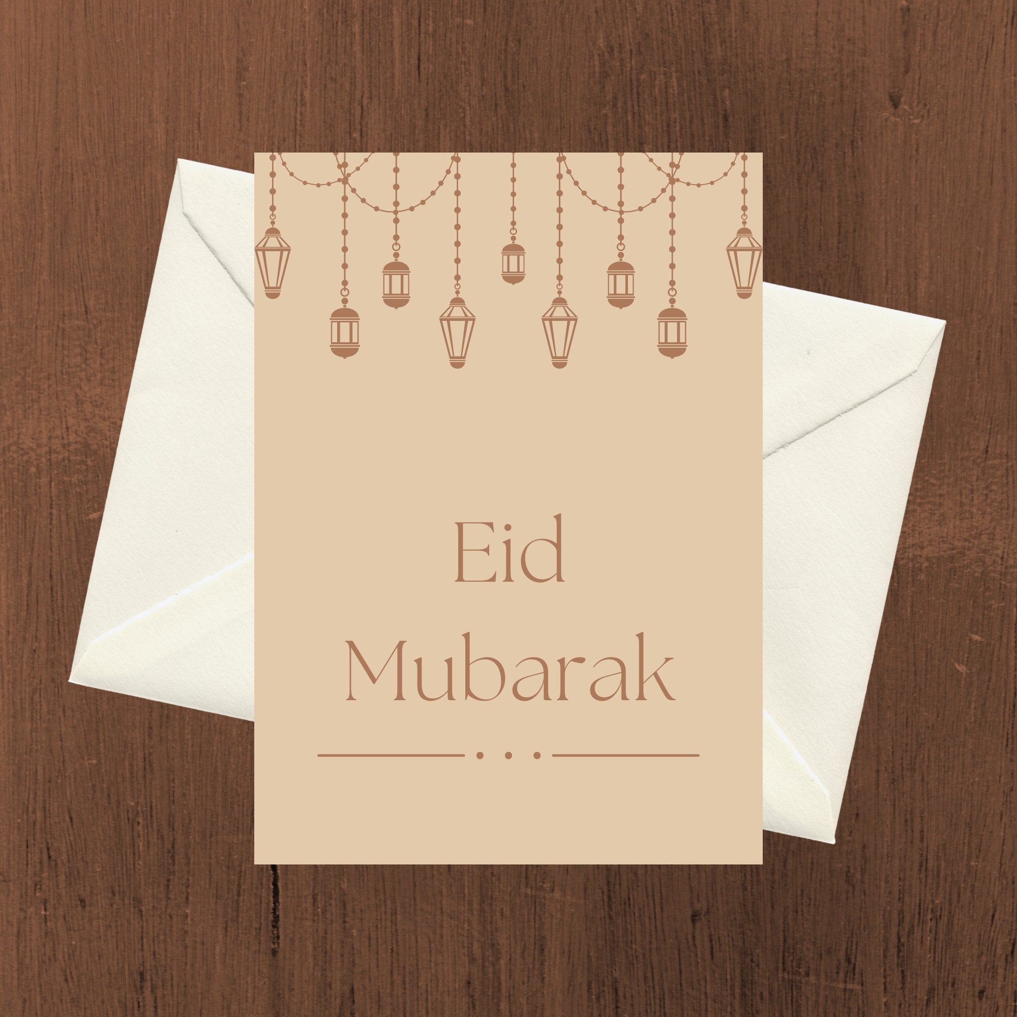 EID CARDS PRINTABLE Digital Download Bundle of 5x7 Folded Minimal ...