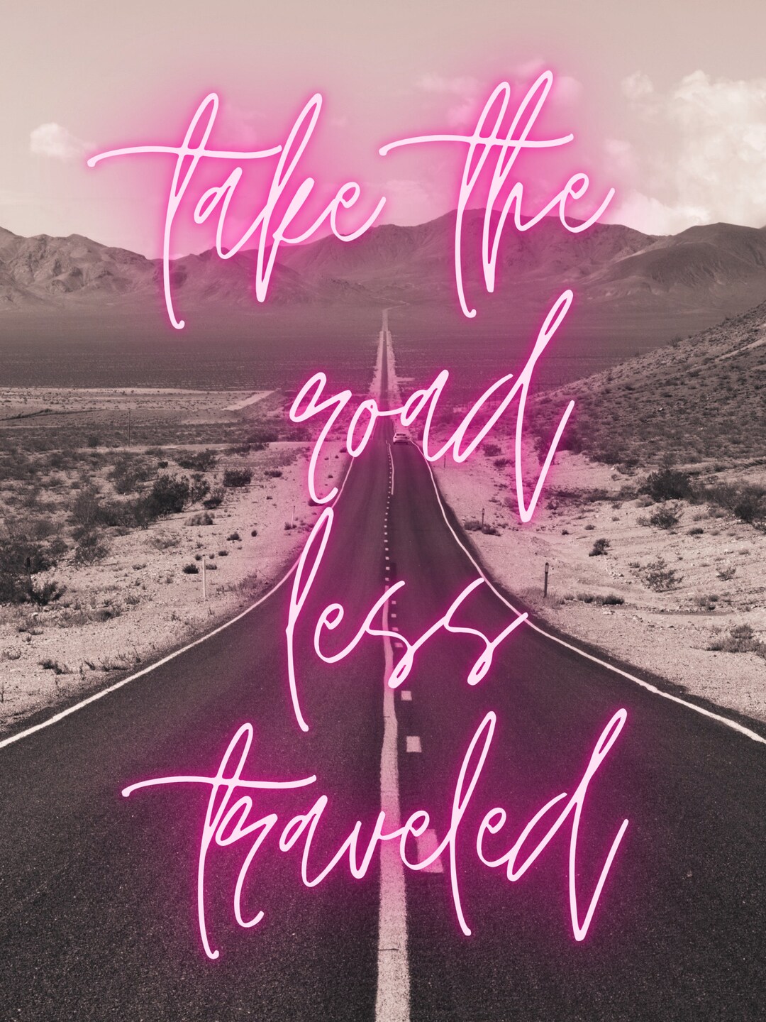 Take the Road Less Traveled Poster Print - Etsy