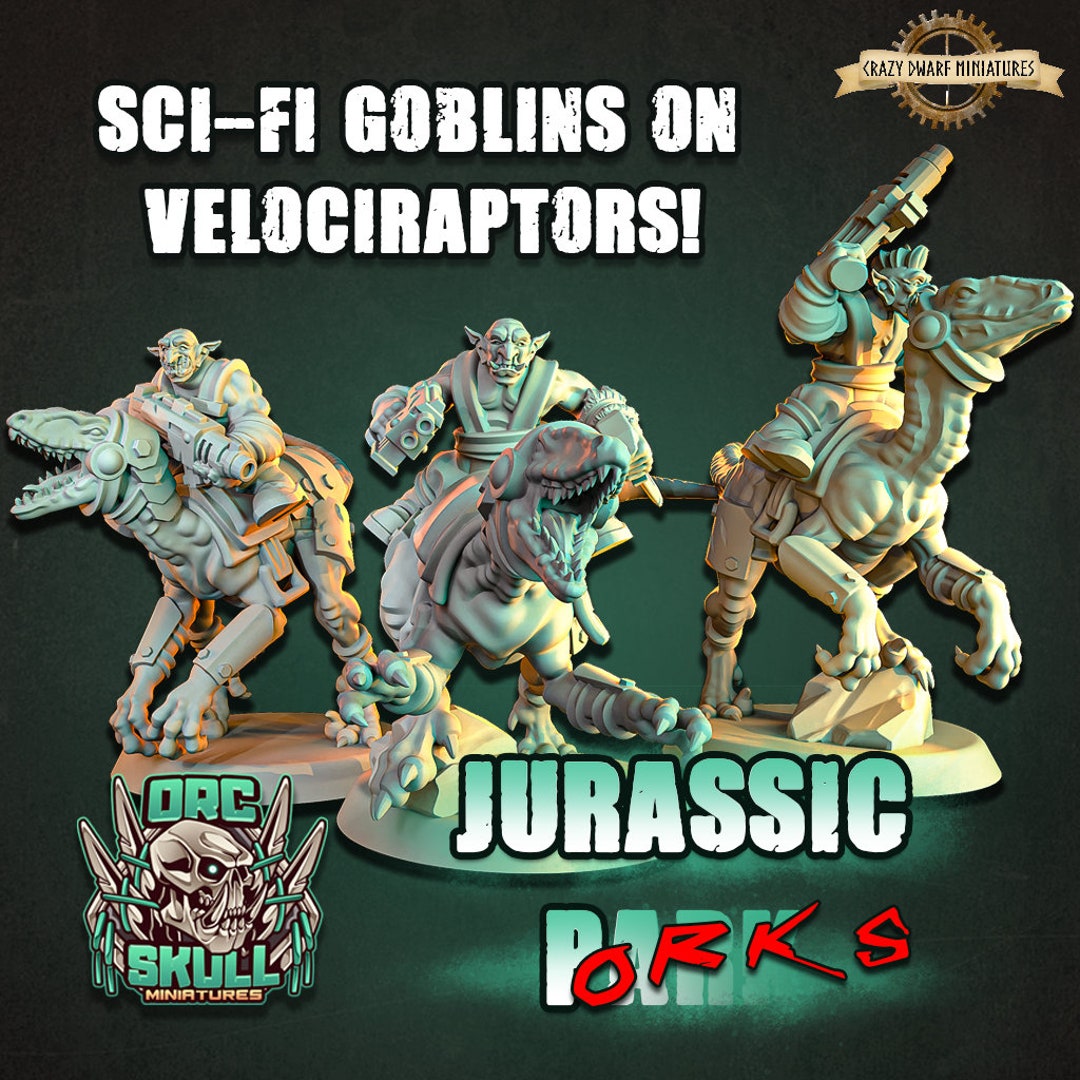 Grot Raptor Riders | 3D Printed Resin Miniature | by Orc Skull ...