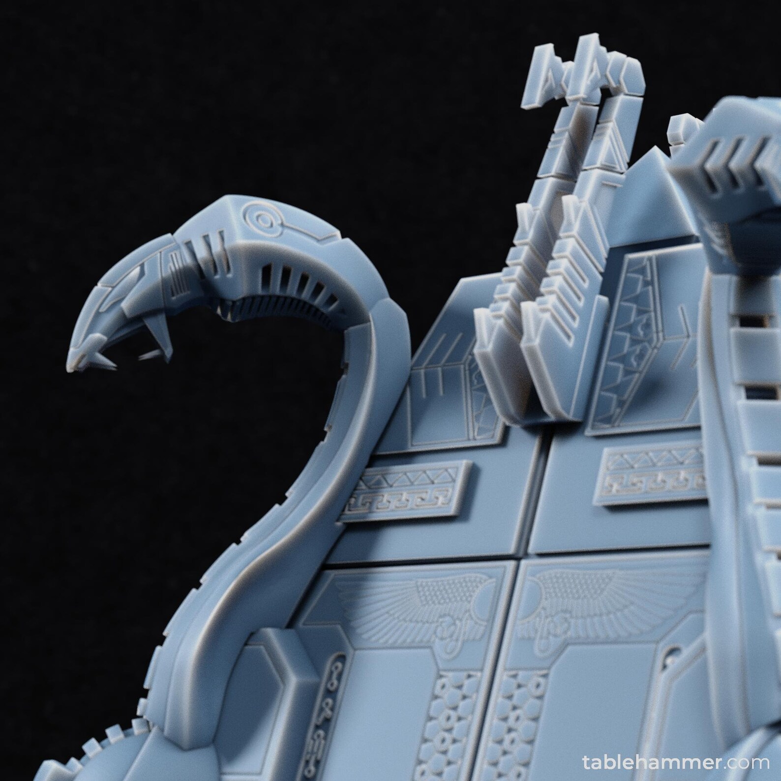 Uraeus Temple | Necroyd | 3D Printed Resin Miniature | by Tablehammer ...