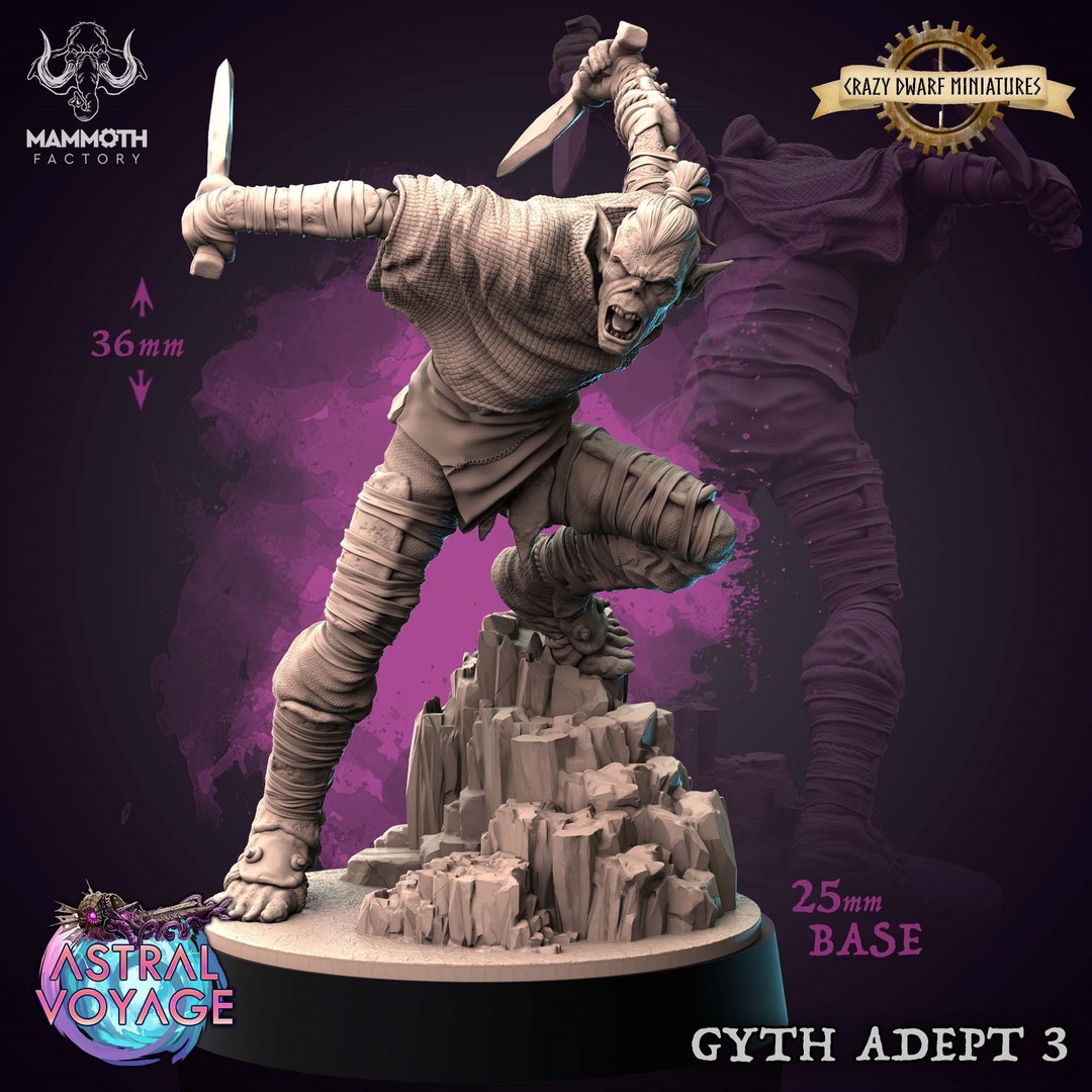 Gyth Adept 3 - Githyanki Rogue/assassin | Astral Voyage | 3D Printed ...