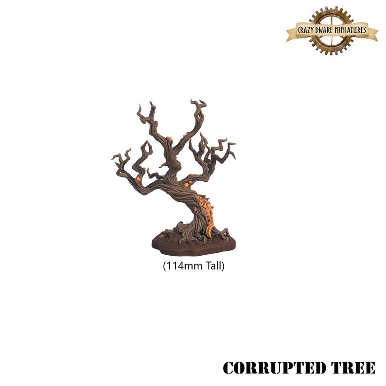 Corrupted Tree Terrain 3D Printed Resin Miniature by - Etsy