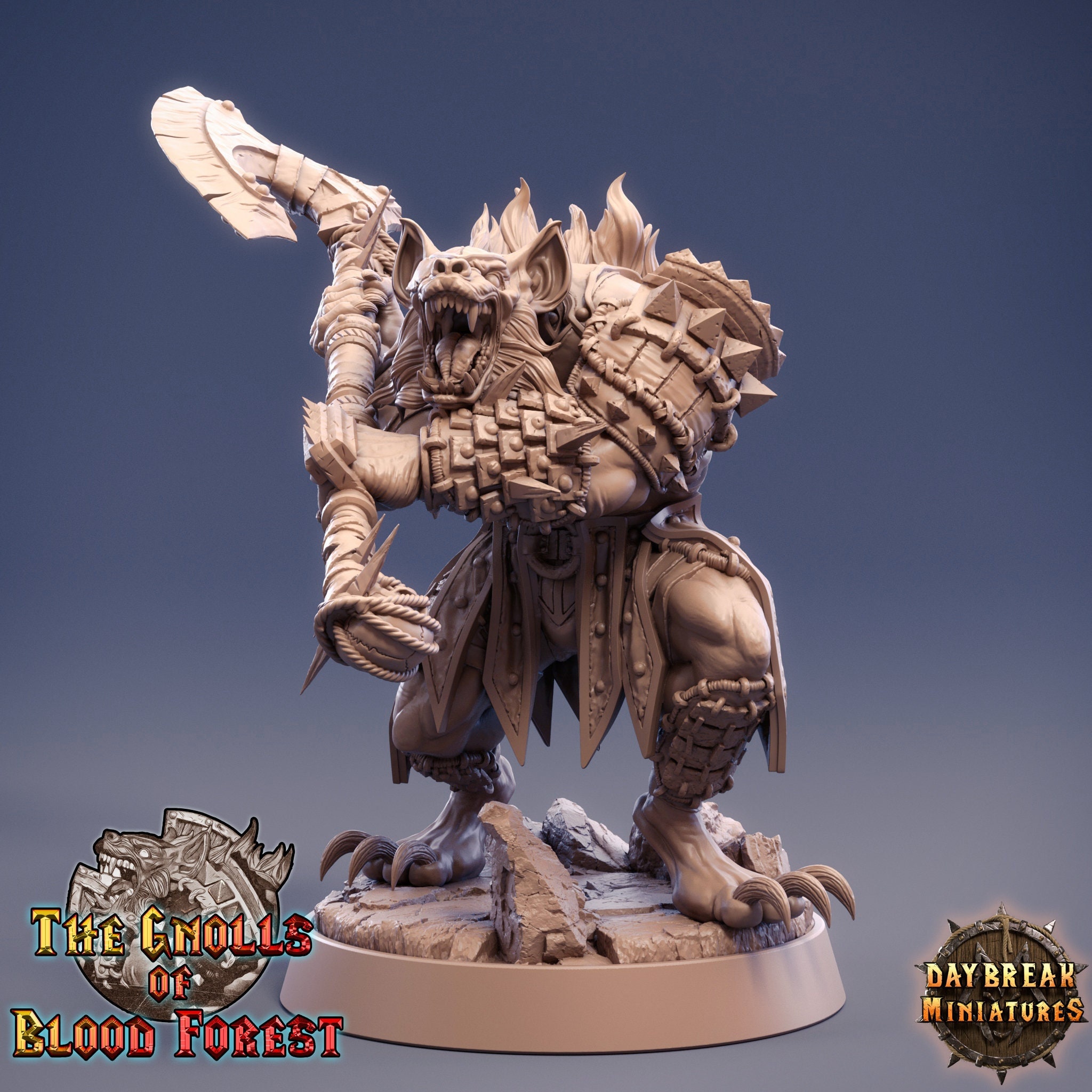 Miniature Toys Toys & Games Role Playing Miniatures 3D Printed Gnoll ...
