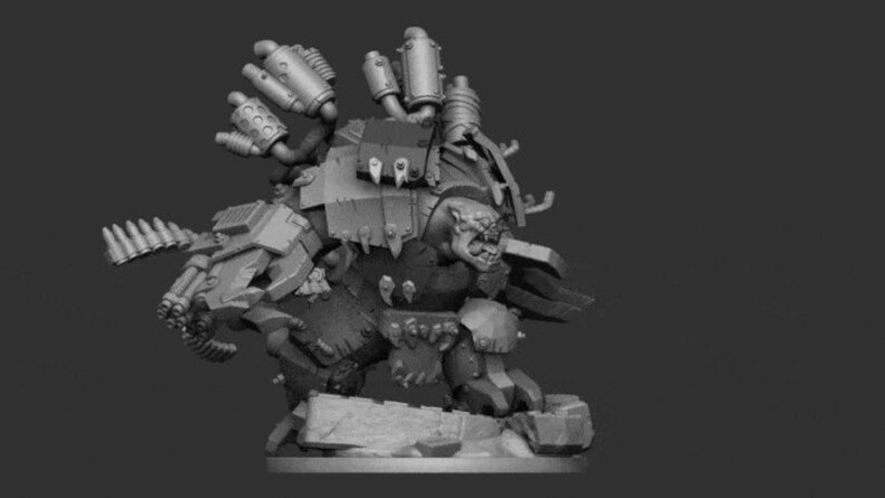 Grand Ork Warboss Space Orks 3D Printed Resin Miniature - Etsy