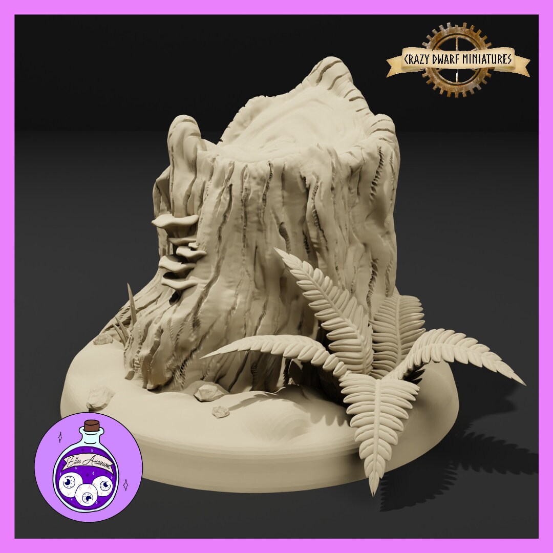 Tree Stump | Earthmother | 3D Printed Resin Miniature | by Ella's ...