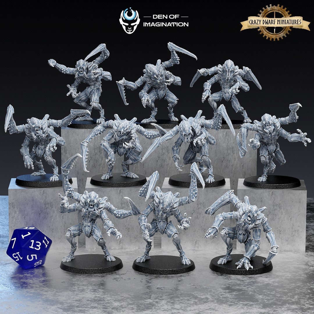 Hive Abductors | Alien Hive Kelth | 3D Printed Resin Miniature | by Den ...