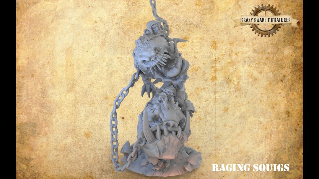 Raging Cave Squigs | Orcs and Goblins | 28mm/32mm Miniature | by Crazy ...