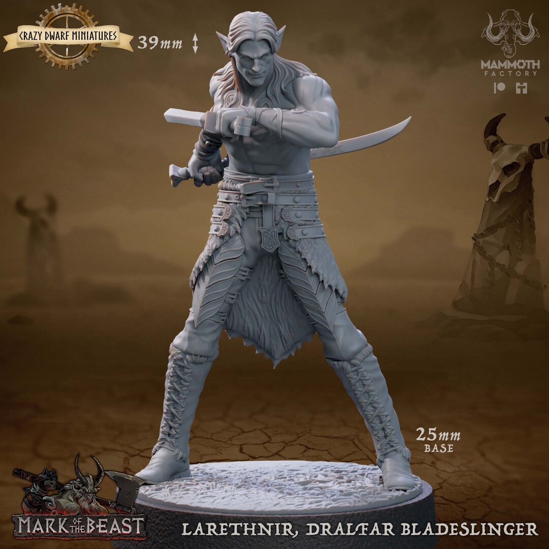 D&D Elf Rogue, Ranger | Dungeons and Dragons | Larethnir | 28mm/32mm ...