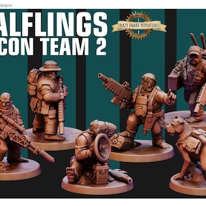 Imperial Halfling Recon Team 2 | 3D Printed Resin Miniature | by Red ...