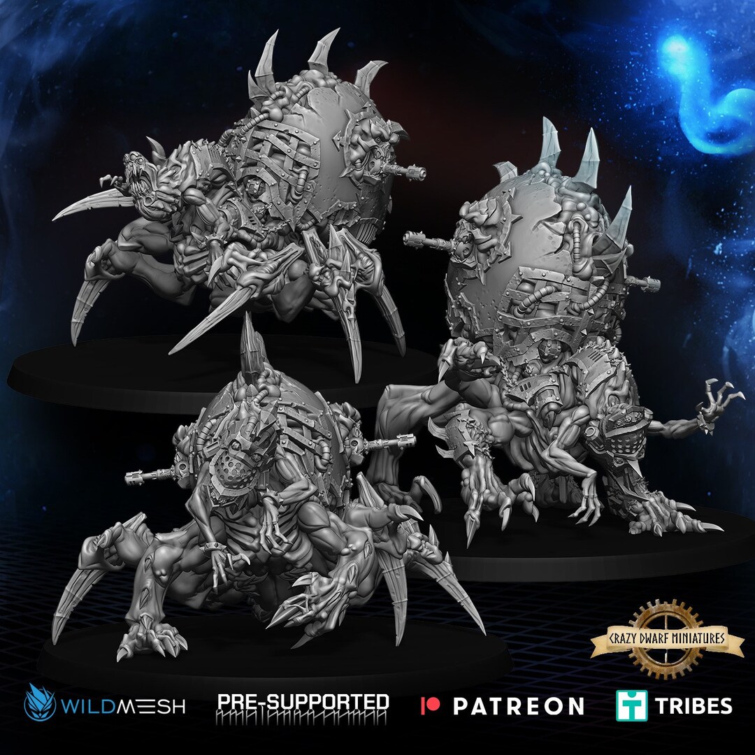 Infernal Stalker of Chaos 3D Printed Resin Miniature by - Etsy