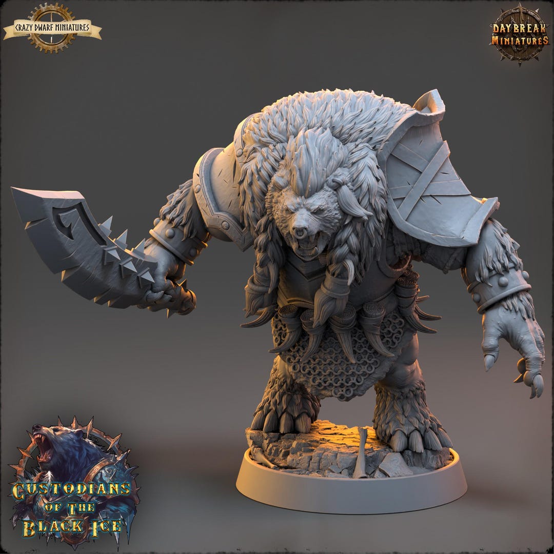 D&D Bearman Fighter/barbarian | Severer Gautz | 3D Printed Resin ...
