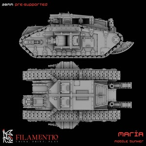 Maria - the Rolling Bunker | 3D Printed Resin Miniature | by Filamentio ...