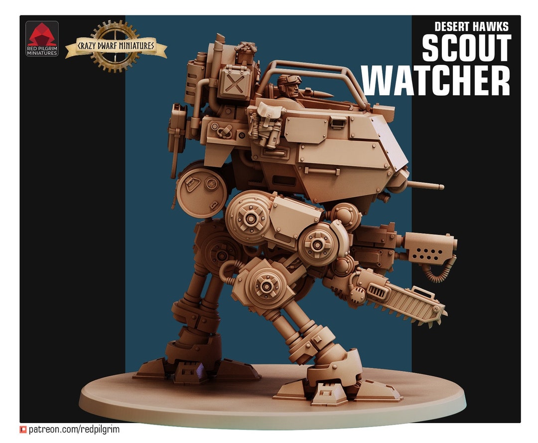 Desert Hawks Scout Watcher | 3D Printed Resin Miniature | by Red ...